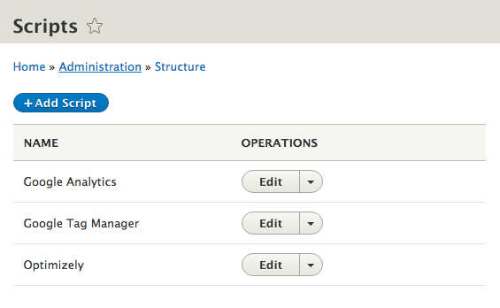 Script Manager